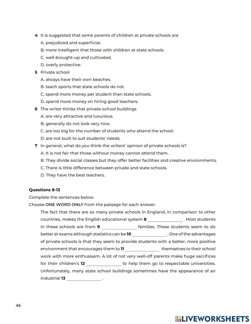SO-Unit 7 online exercise for | Live Worksheets