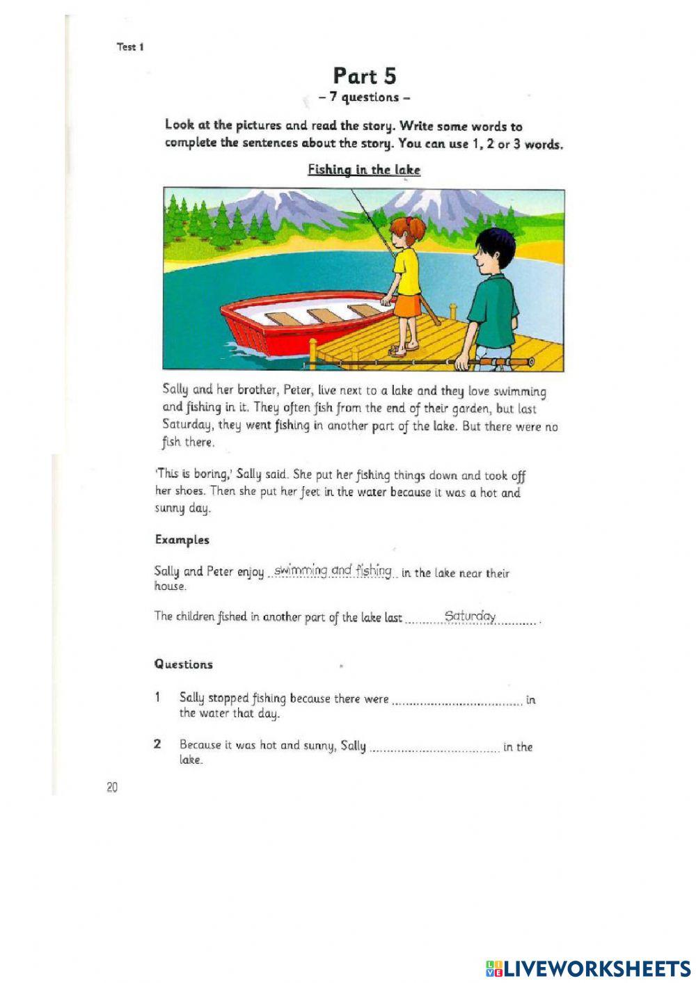 Movers exam pra… | Free Interactive Worksheets | 7090670