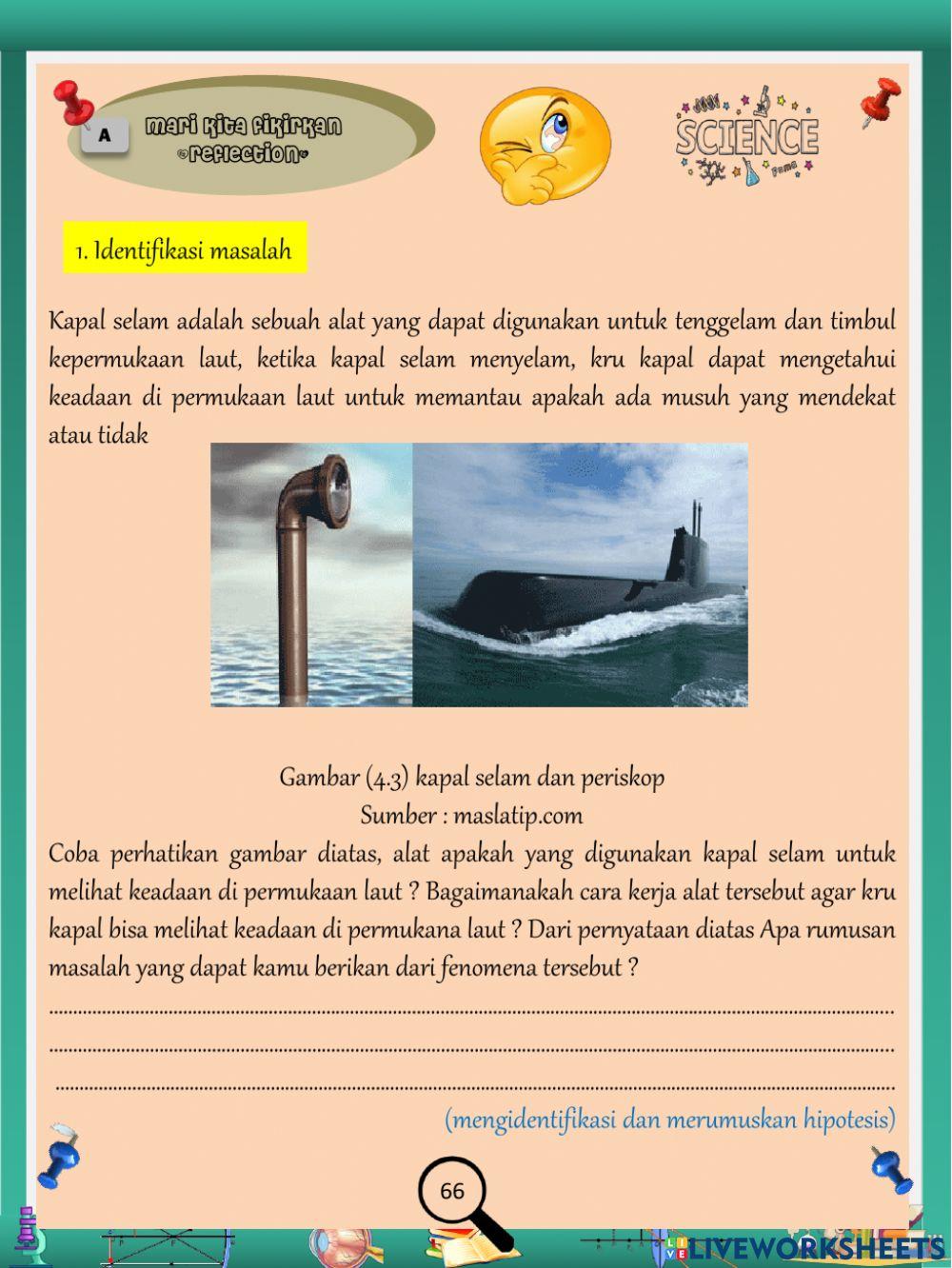 Project 5 - periskop sederhana worksheet | Live Worksheets