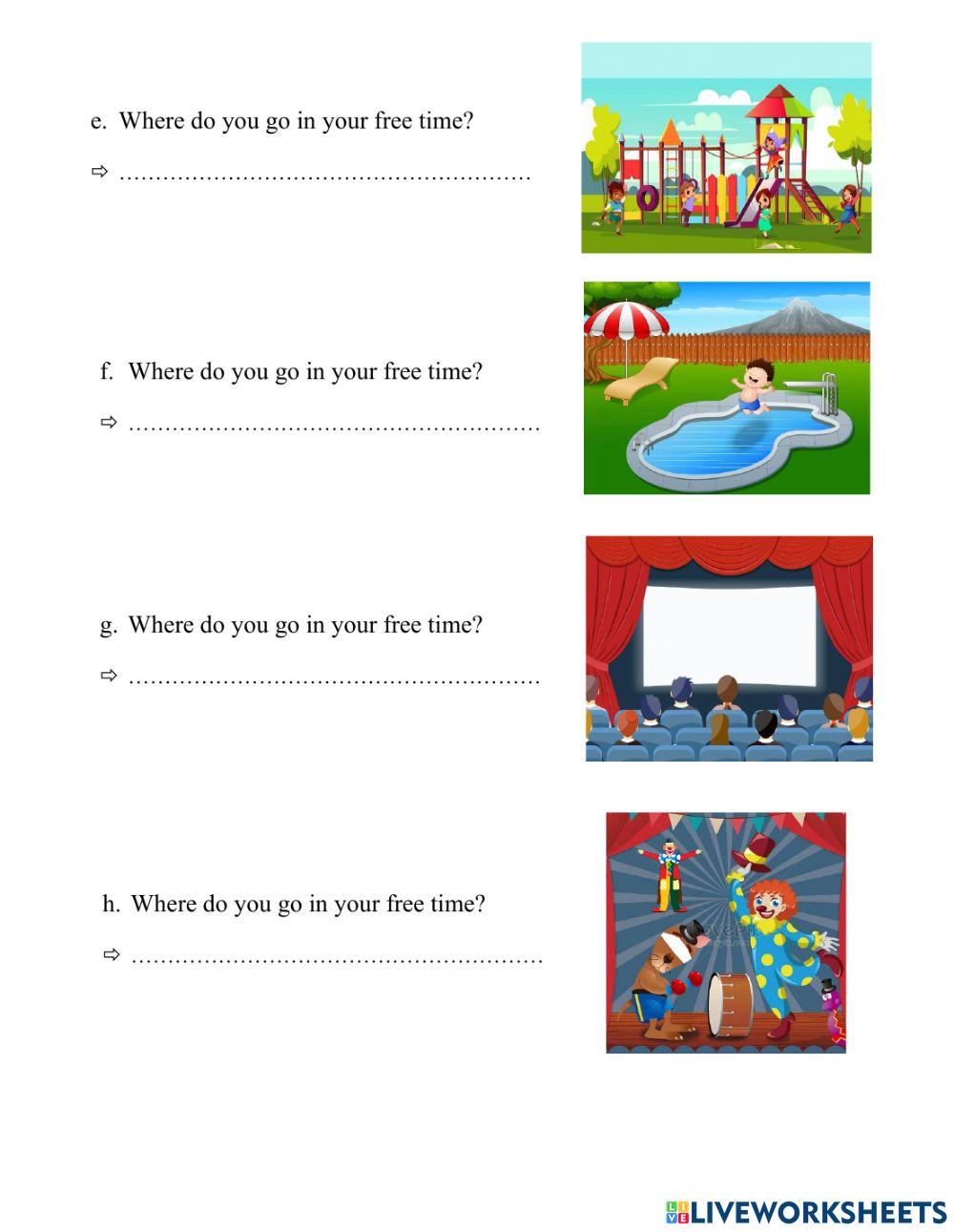 Places - exercise worksheet | Live Worksheets