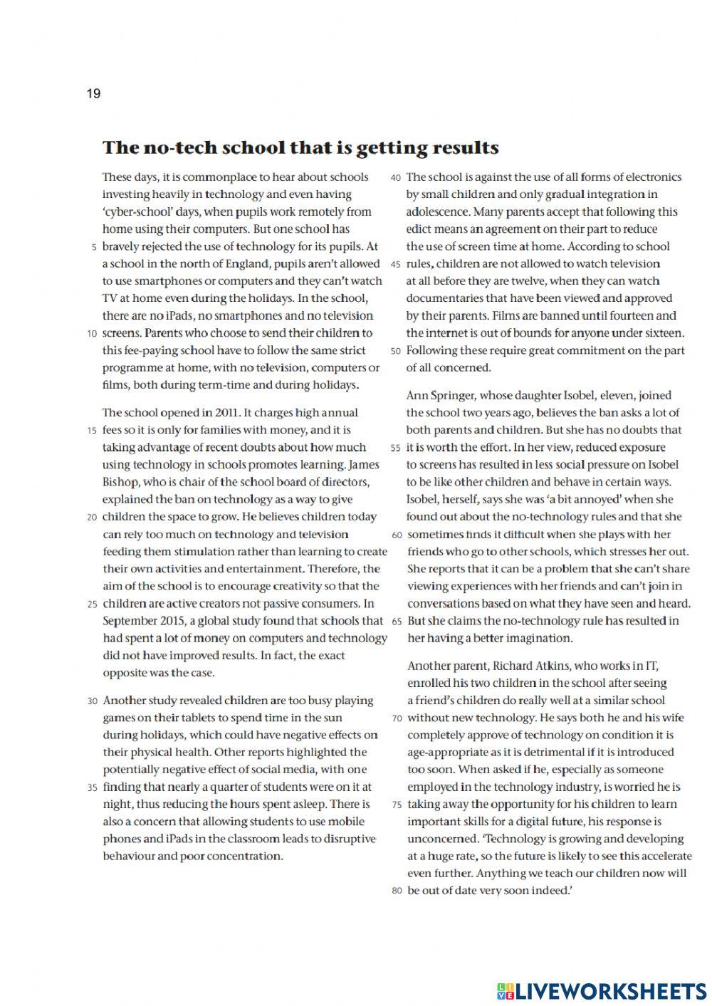 B2 midterm exam worksheet | Live Worksheets