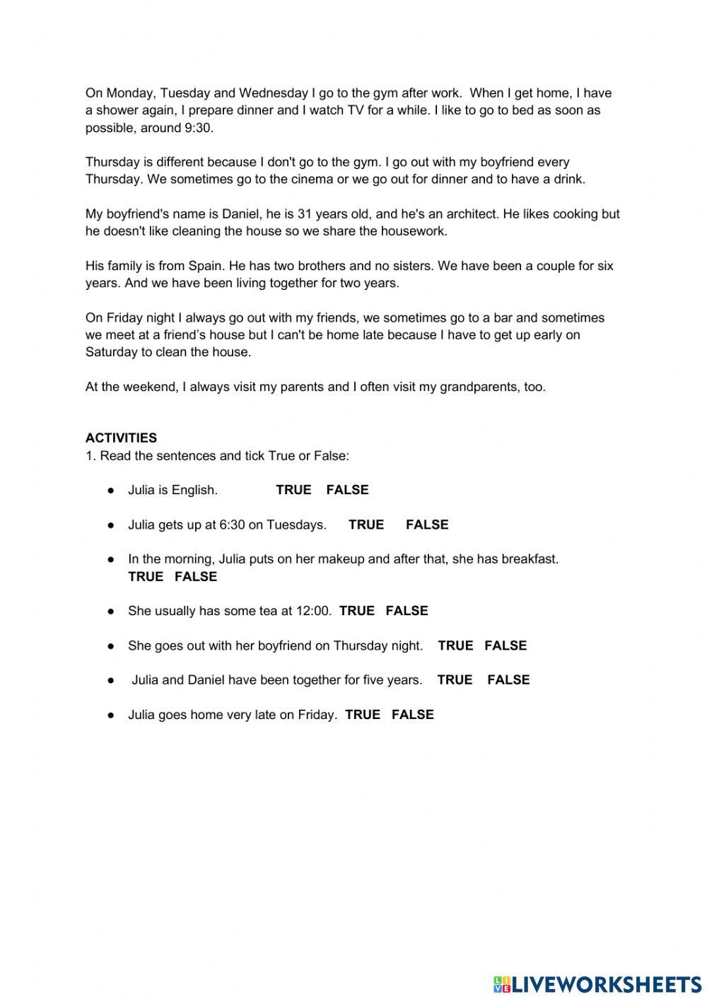 Level 3 Midterm worksheet | Live Worksheets