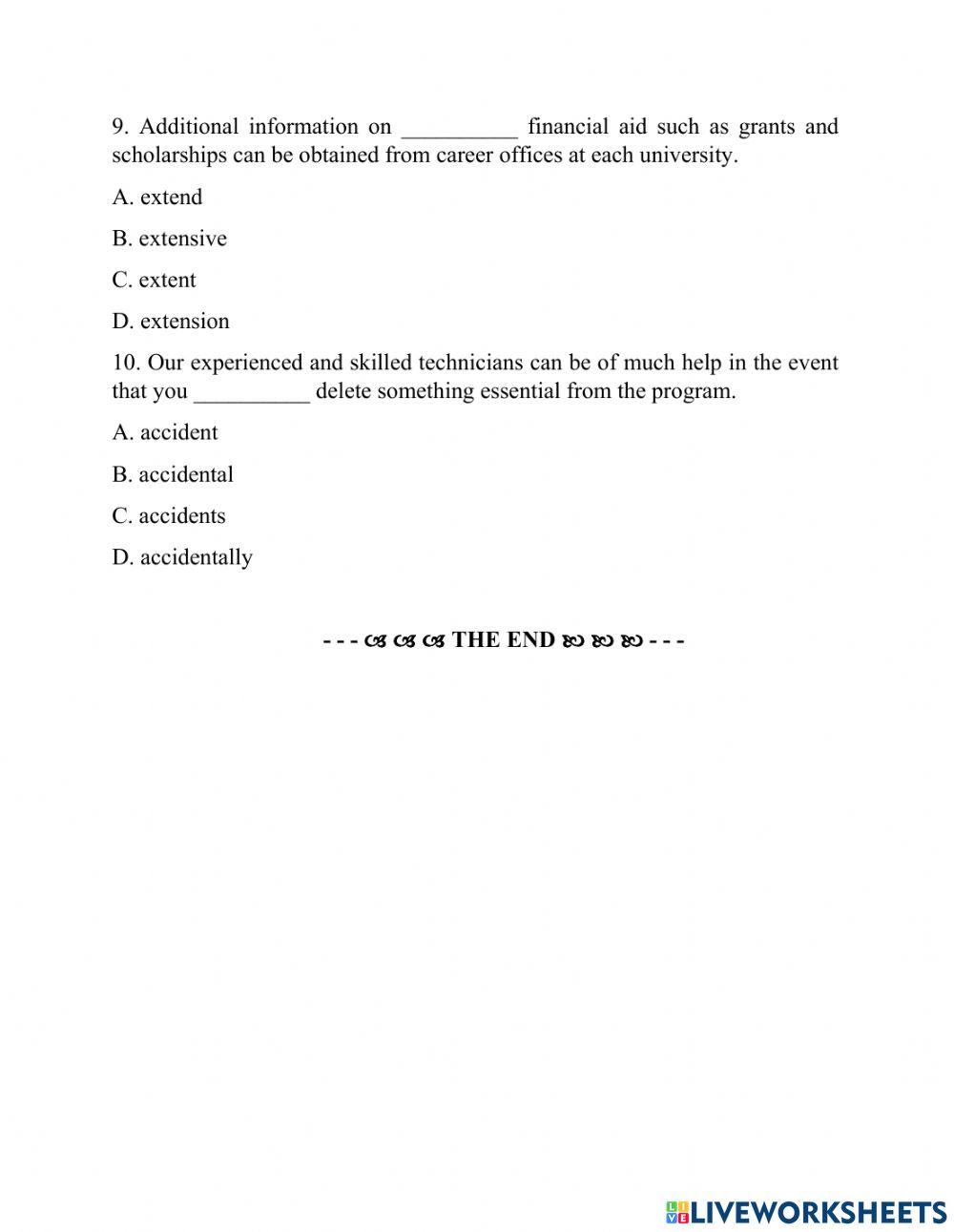 Toeic 7093247 | nonnon_toeic | Live Worksheets