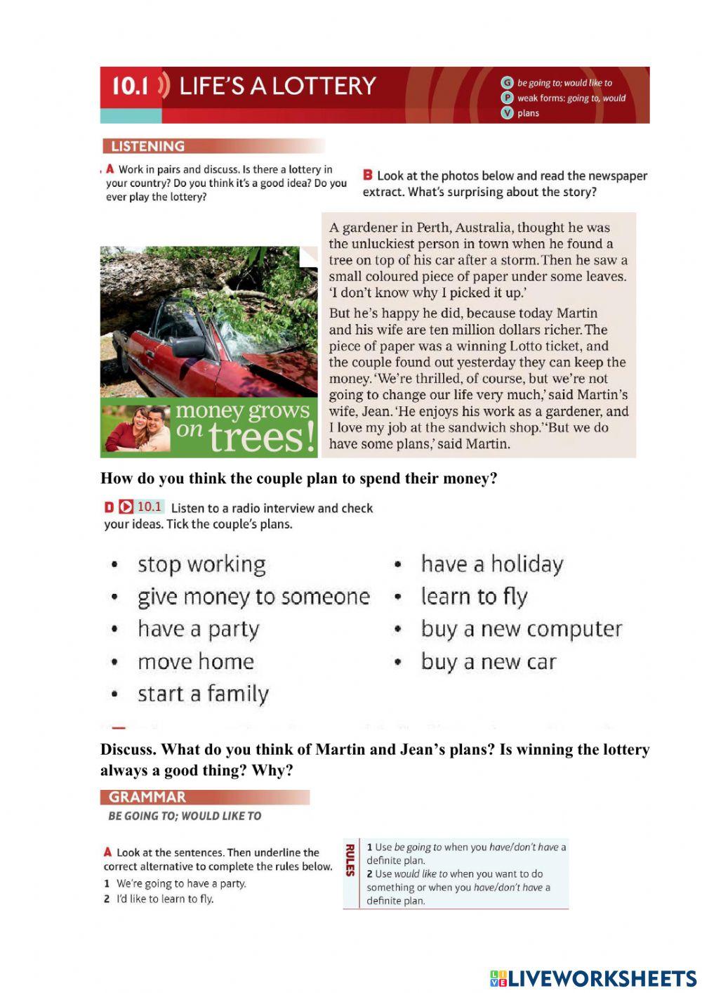 Life is a lottery 7093249 | Margarita | LiveWorksheets