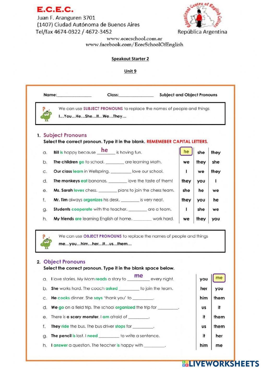 Nbj worksheet | Live Worksheets