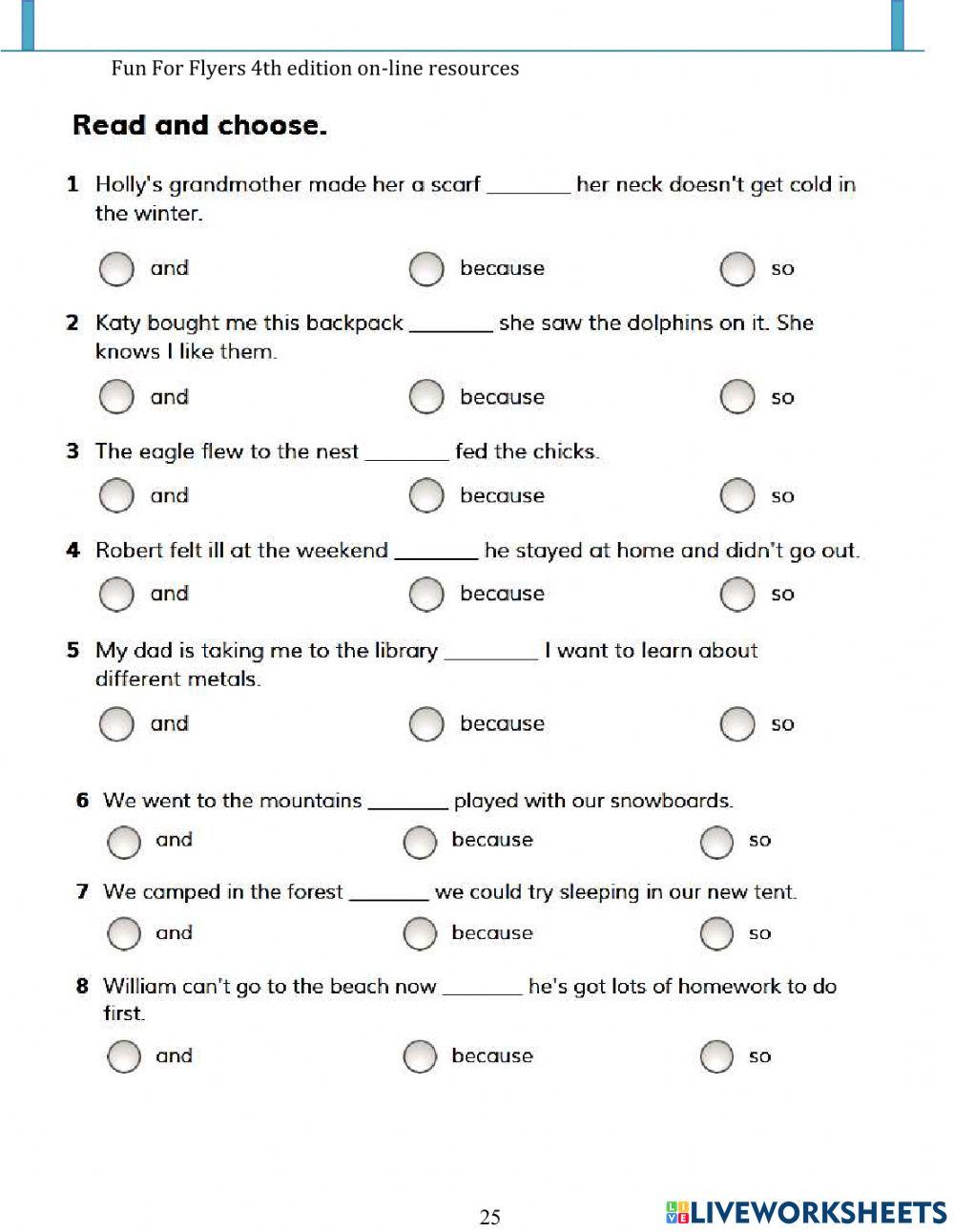 Worksheet 2-Flyers worksheet | Live Worksheets