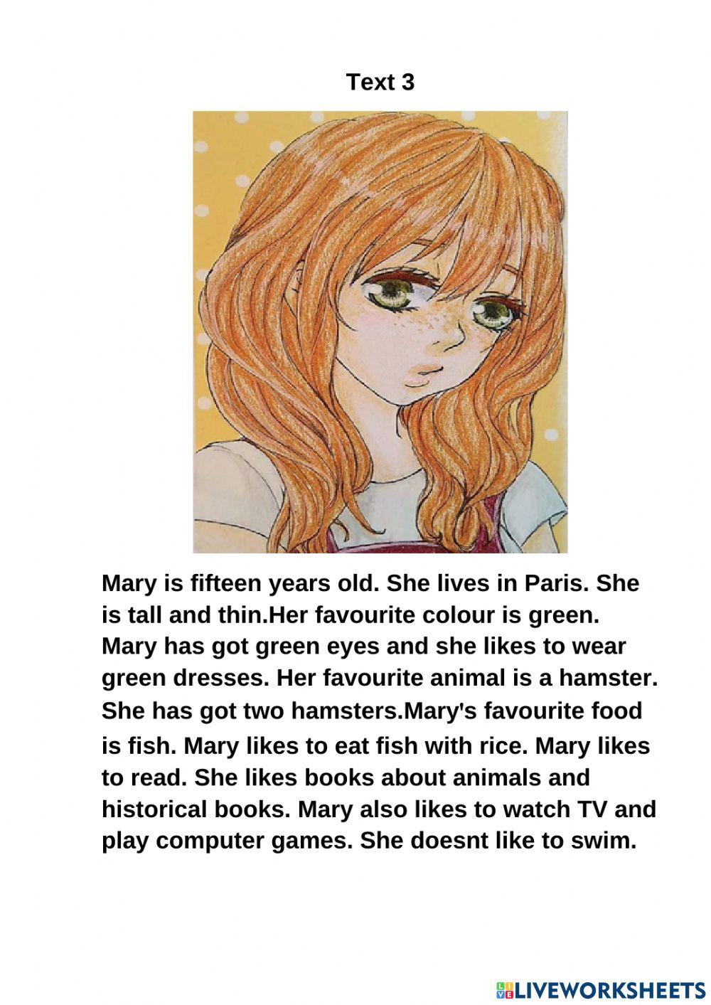 Texts | Free Interactive Worksheets | 7102168