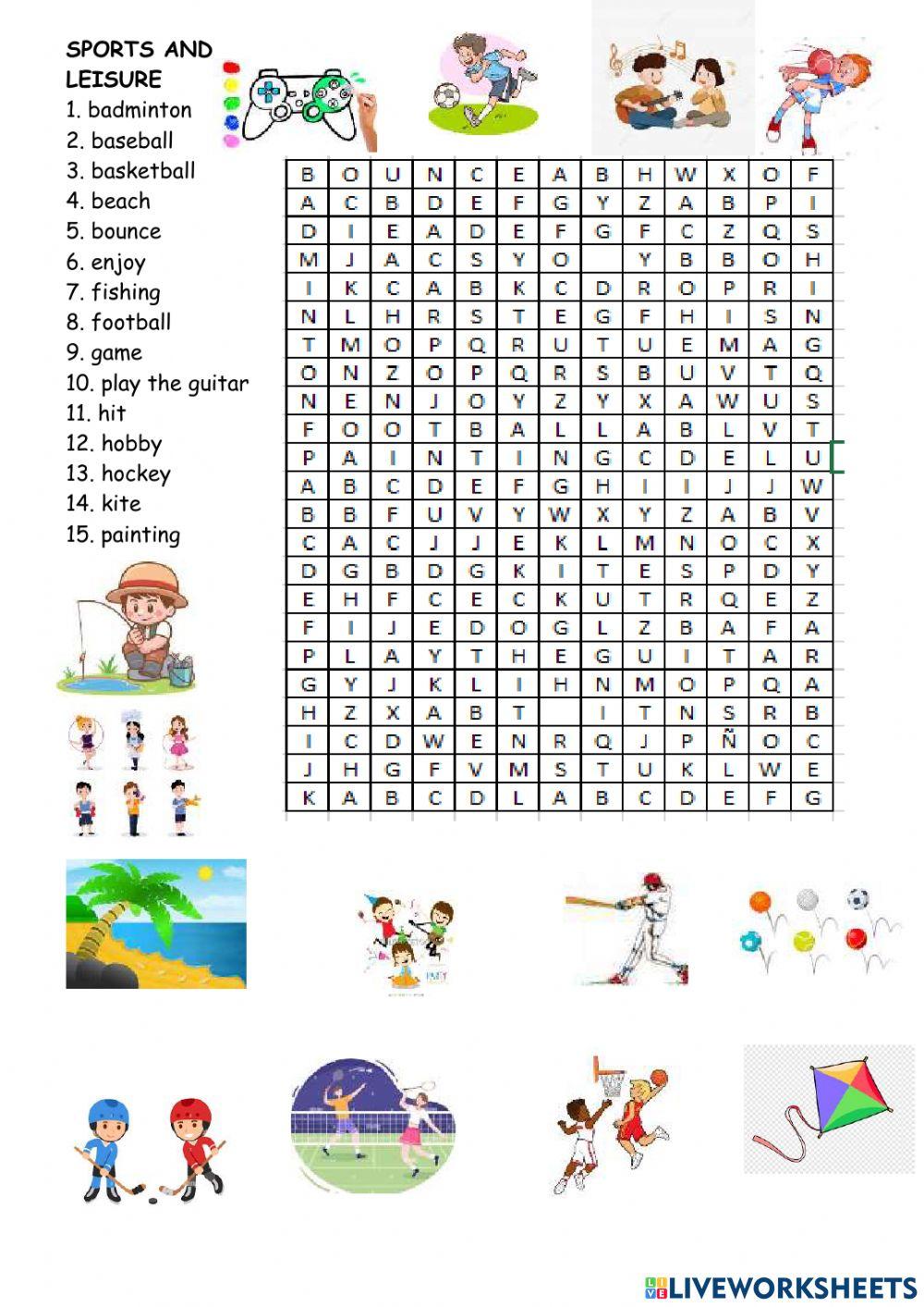 Sports online exercise for 2GRADE | Live Worksheets