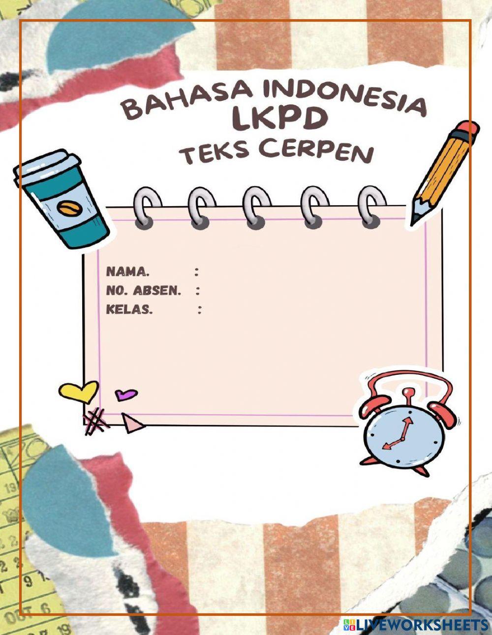 Teks Cerpen online activity for 10 | Live Worksheets