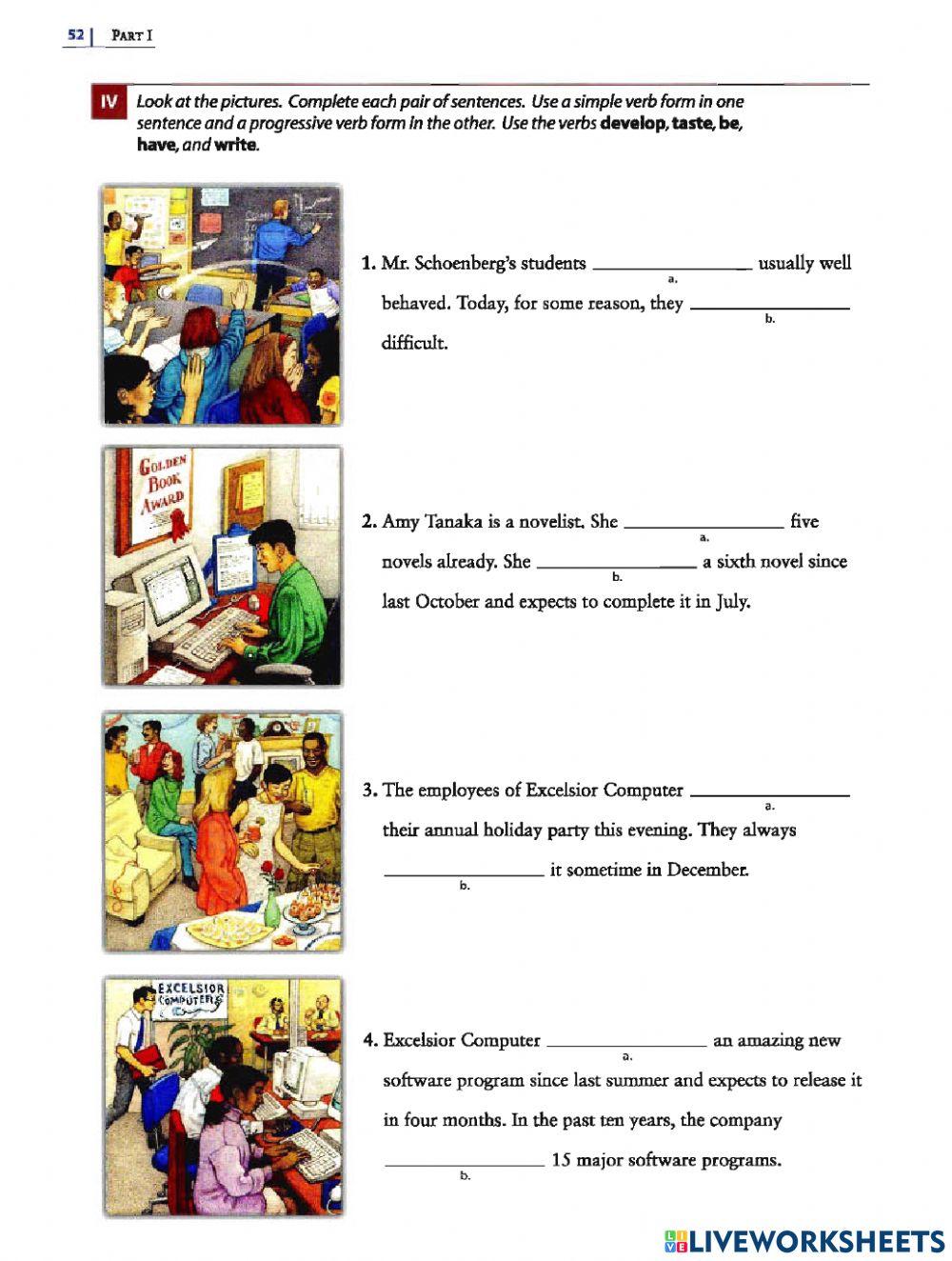 Grammar online exercise for Advanced | Live Worksheets