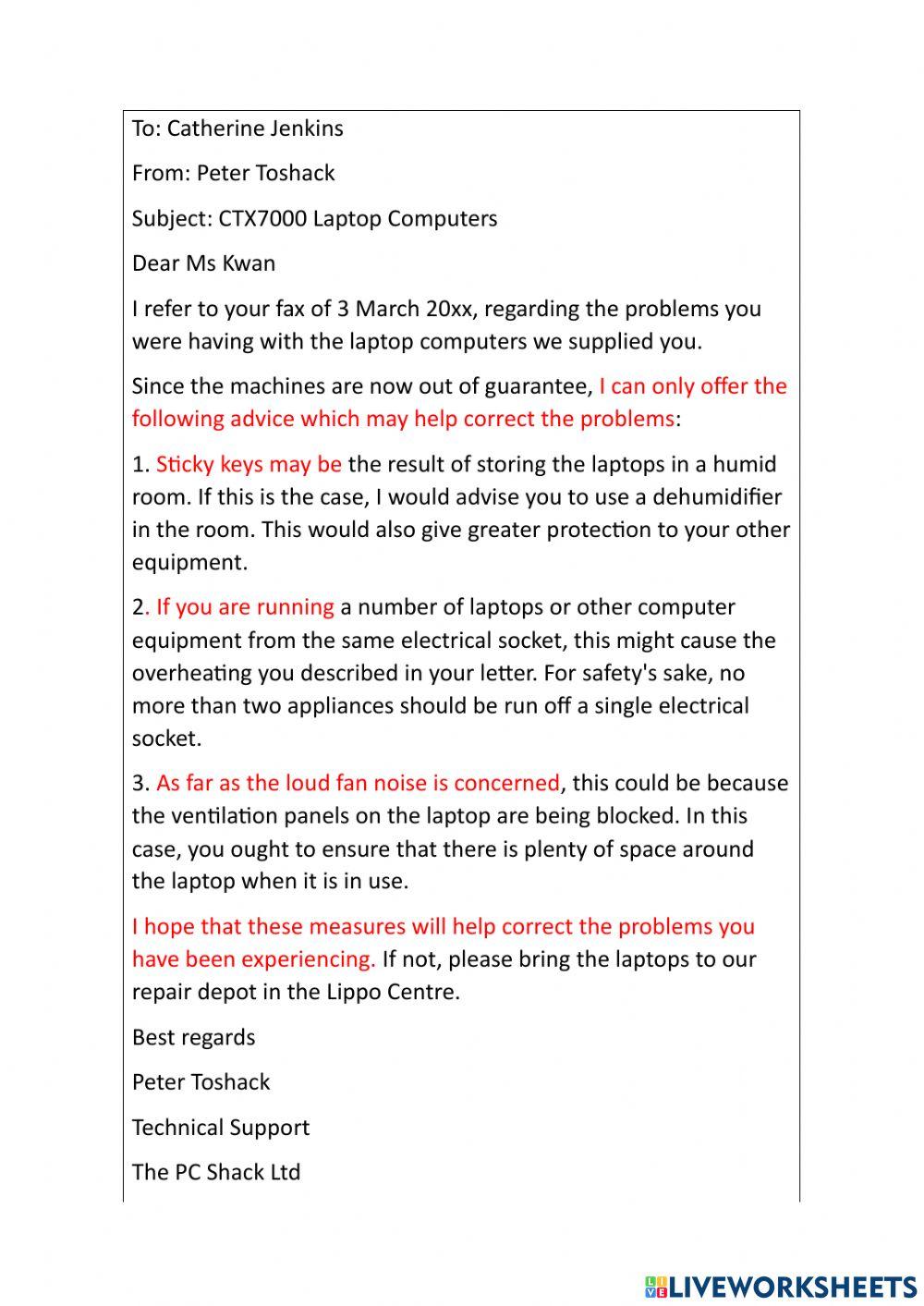 Giving advice and suggestions worksheet | Live Worksheets