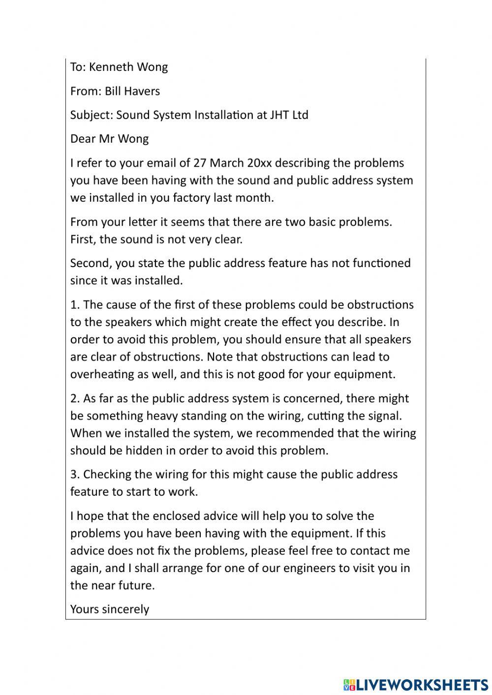 Giving advice and suggestions worksheet | Live Worksheets