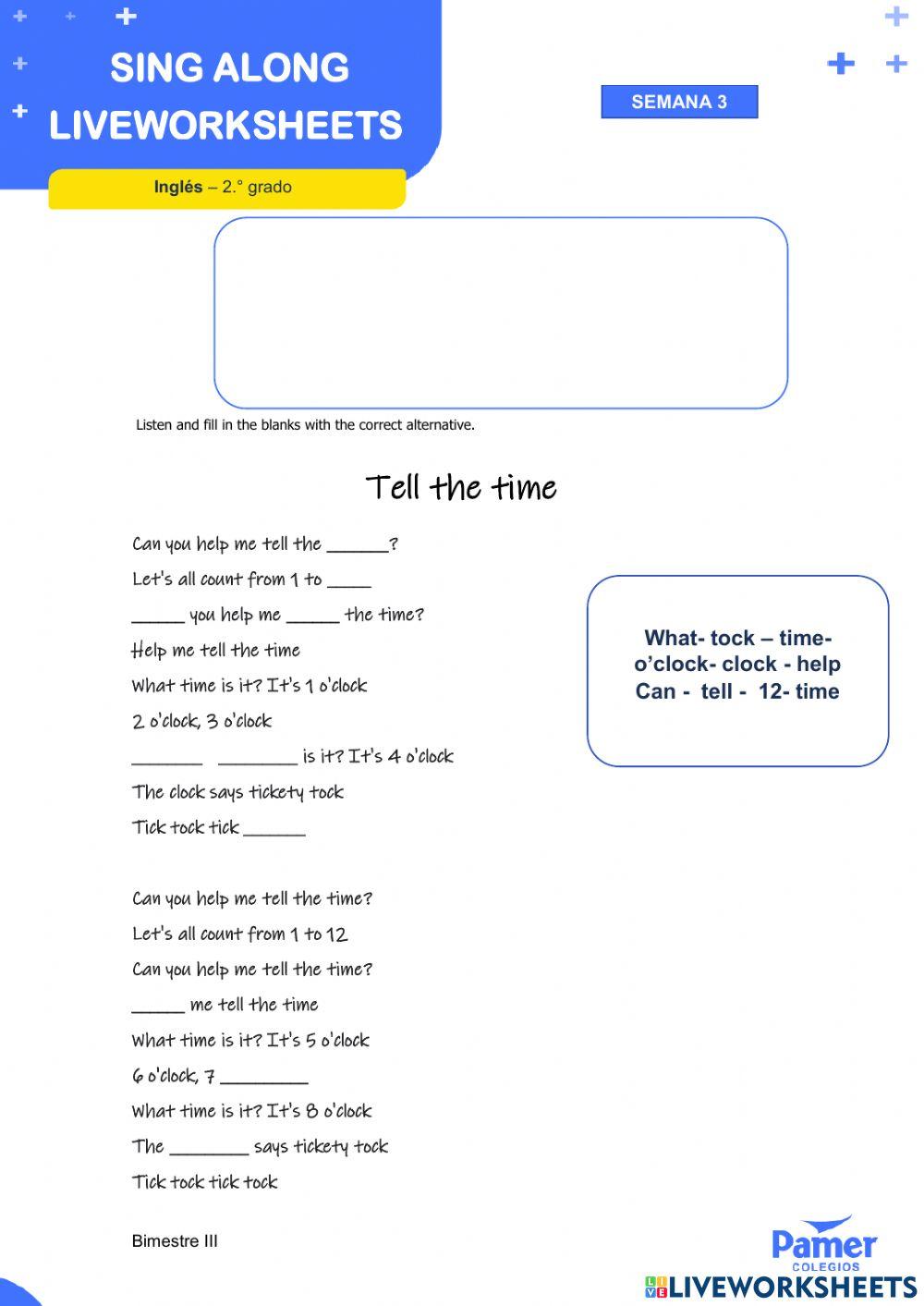 Simple Present online exercise for 2nd grade | Live Worksheets