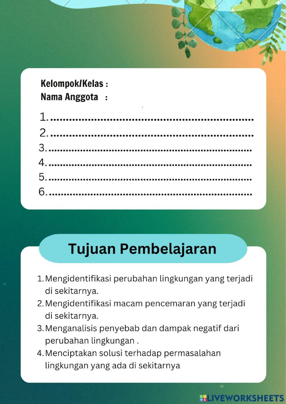 E-lkpd pjbl ste… | Free Interactive Worksheets | 7105439