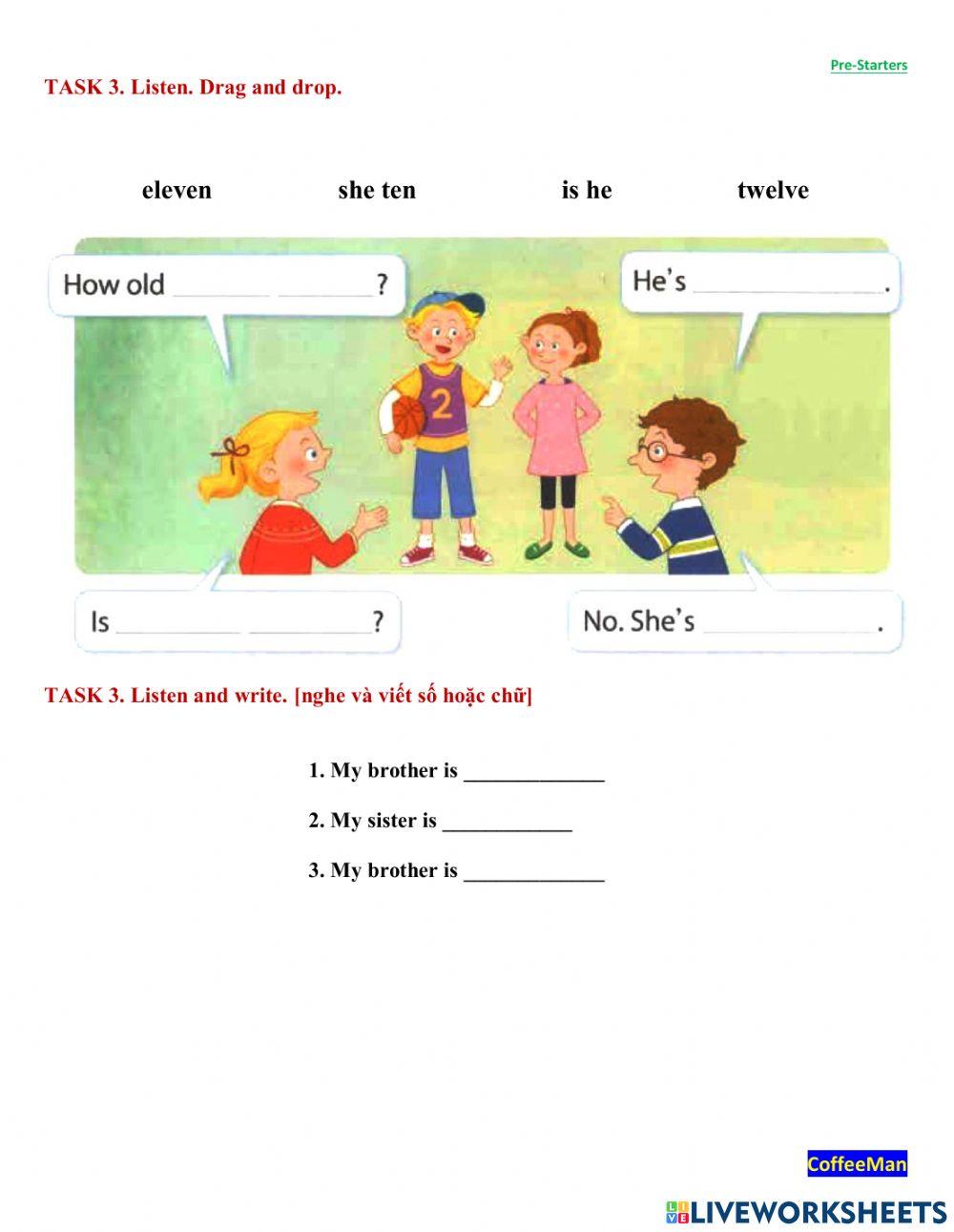 Pre-Starters Page 2 worksheet | Live Worksheets