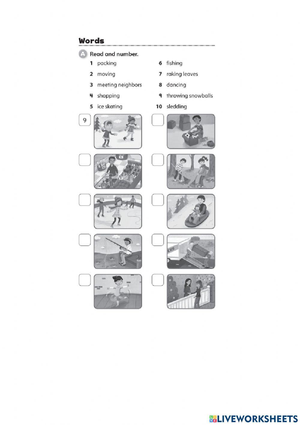 English learning exercise exercise | Live Worksheets