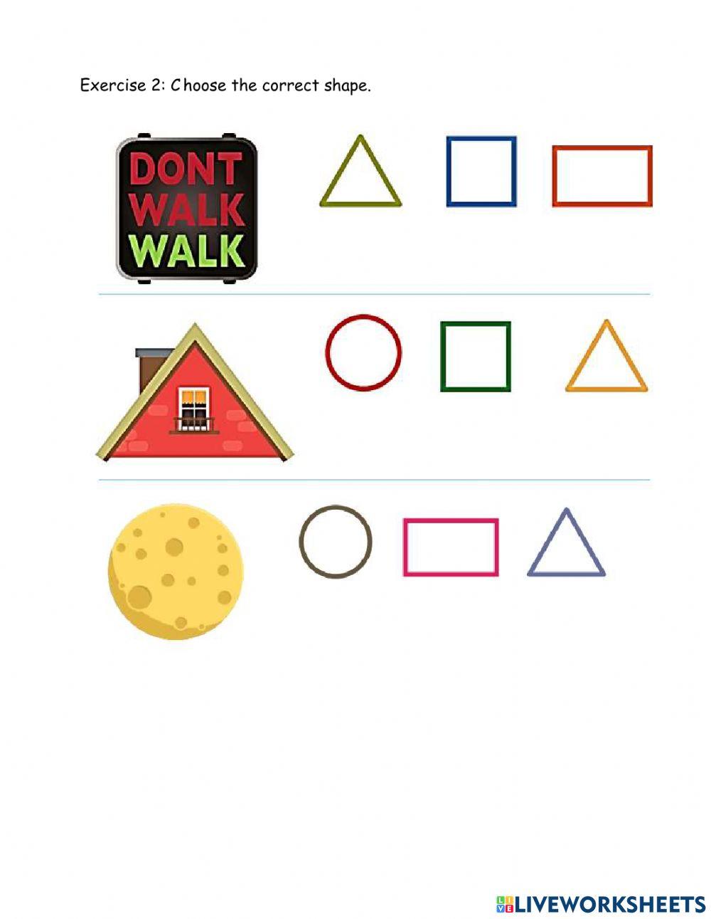 Family & Shapes worksheet | Live Worksheets