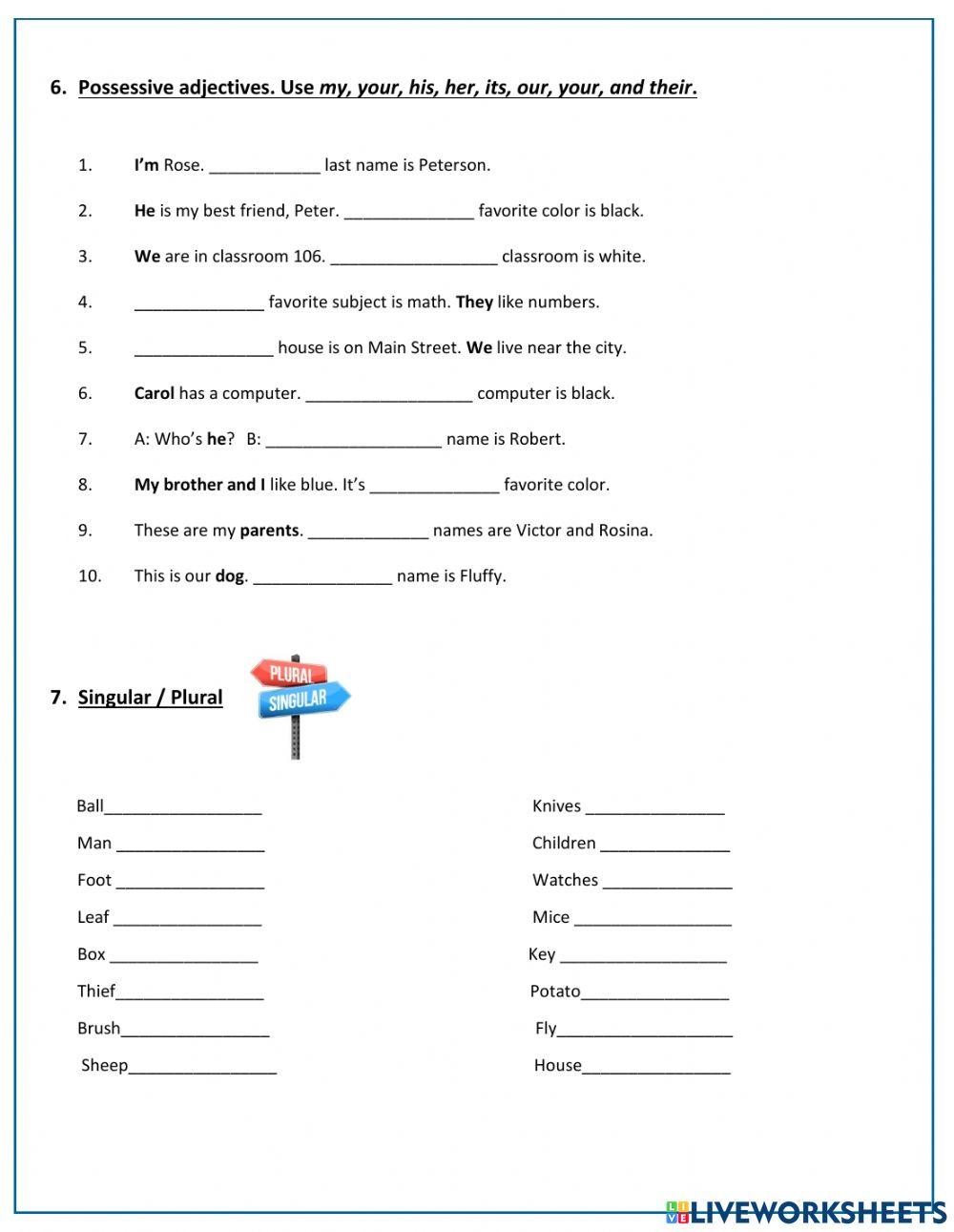 First Written Exam - Elementary worksheet | Live Worksheets