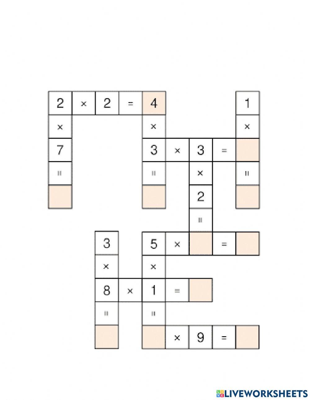 Perkalian interactive activity for 3 | Live Worksheets