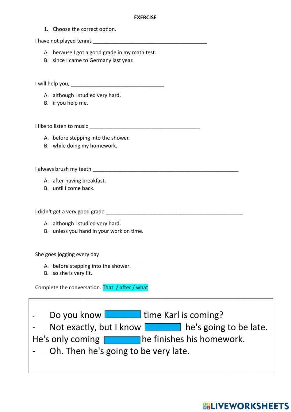 Exercises online worksheet for 5th | Live Worksheets