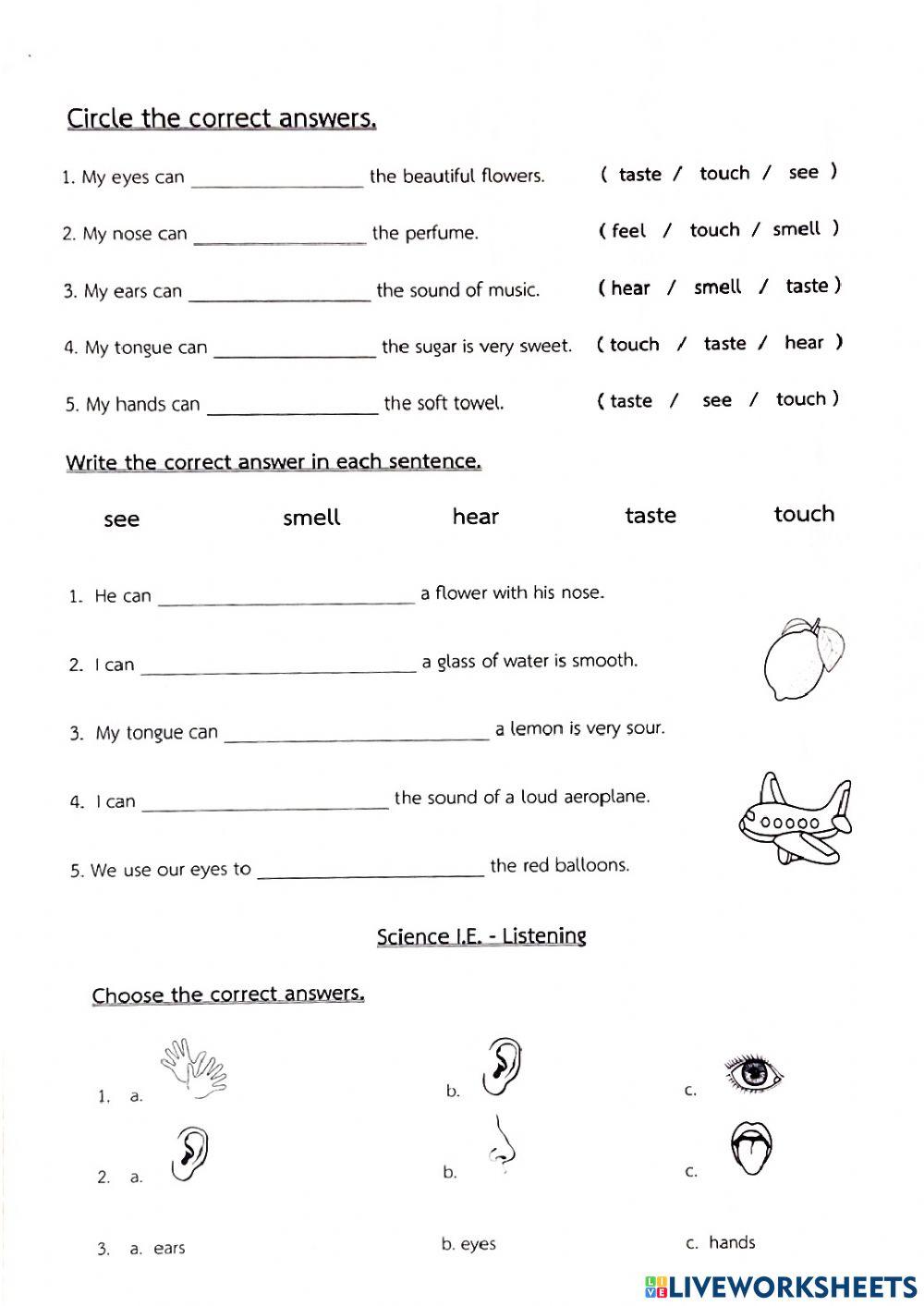 Listening for p1 worksheet | Live Worksheets