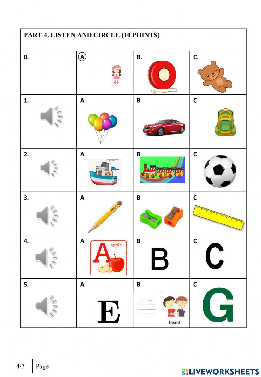 QUIZ 1 STARTER online exercise for | Live Worksheets