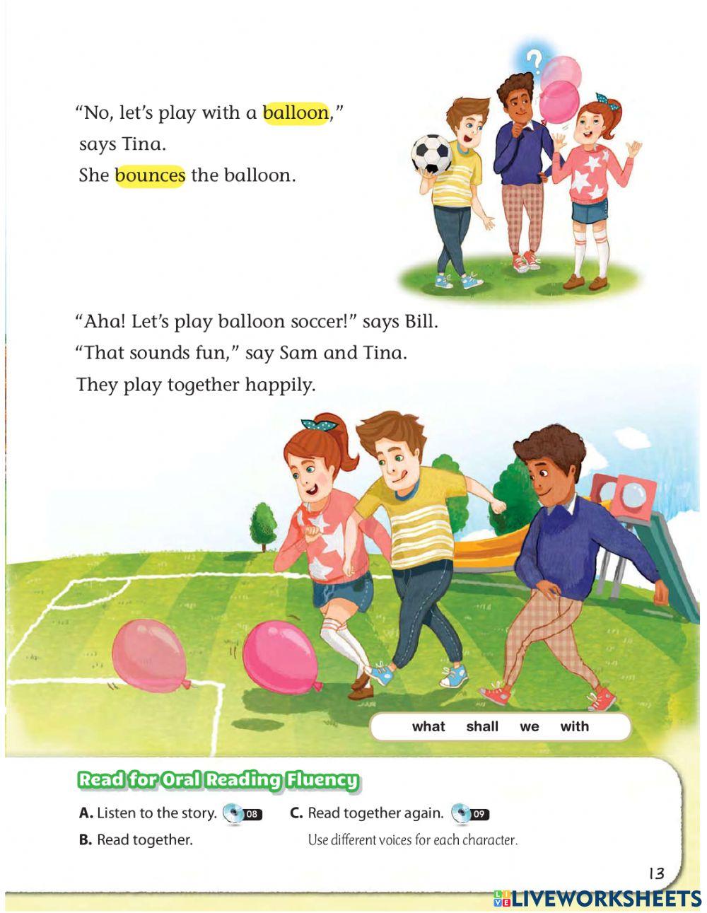 Read and Retell | Free Interactive Worksheets | 7107000