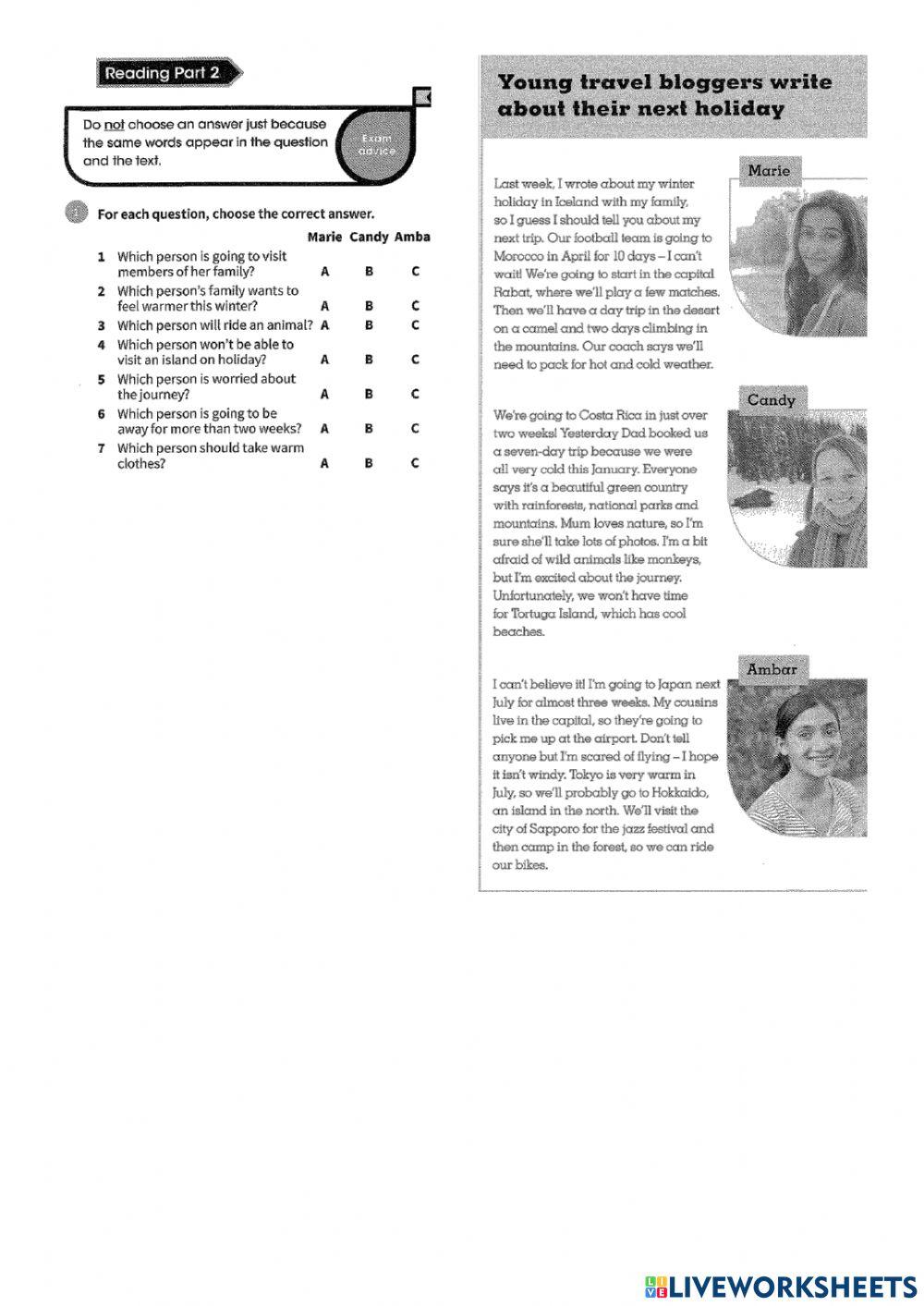 Complete key fo… | Free Interactive Worksheets | 7107046