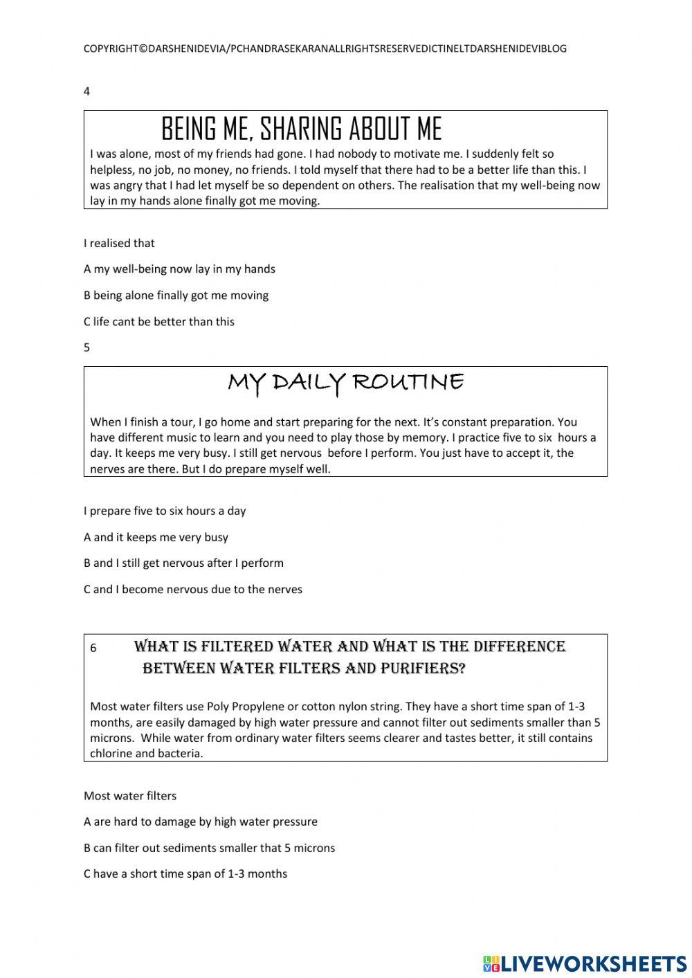 English practice interactive worksheet for FORM1-FORM3 | Live Worksheets