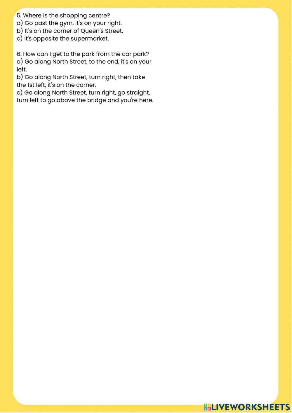 Solutions Elem Unit 5G worksheet | Live Worksheets