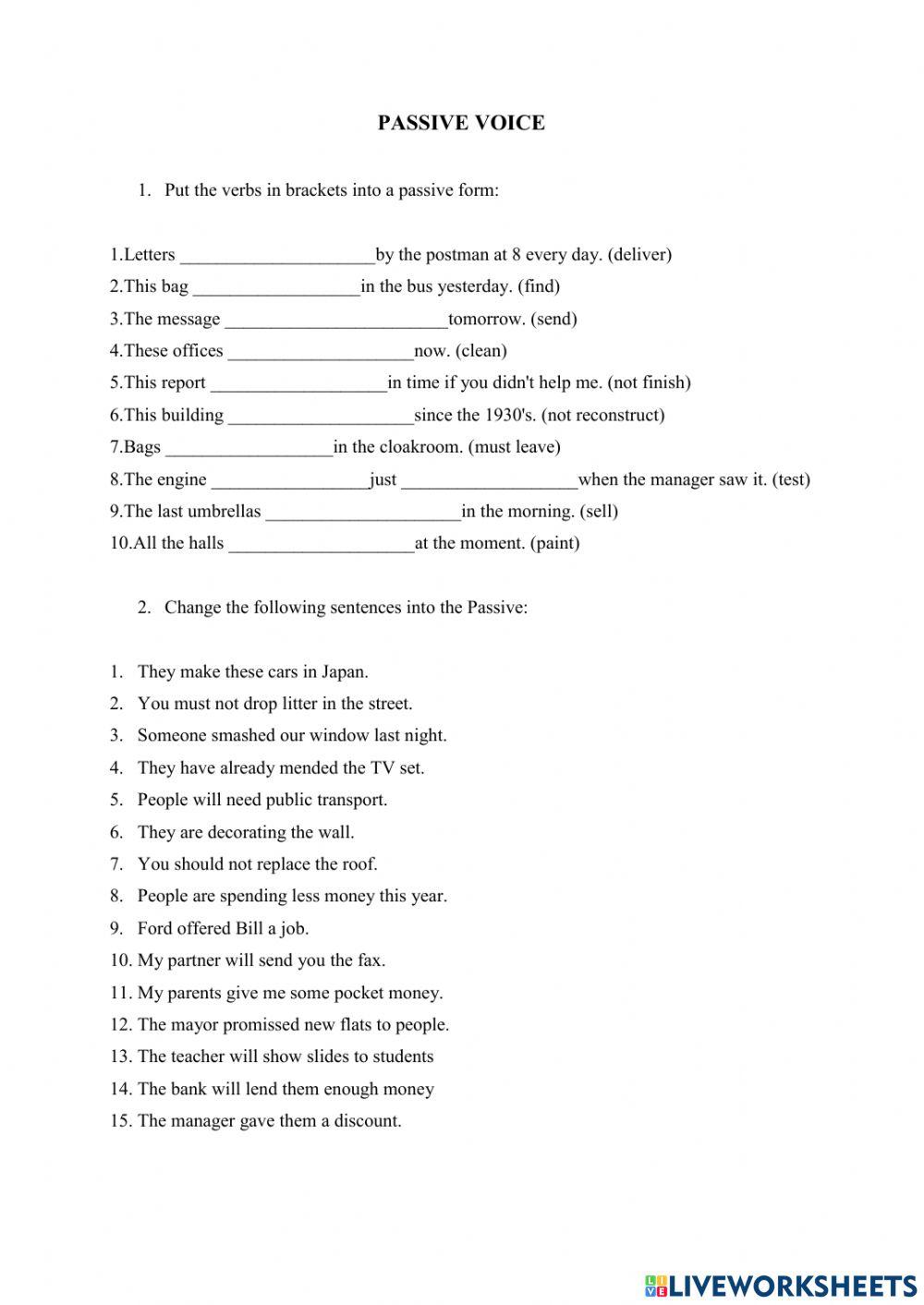 7083988 | Passive Voice | Roxana Clepe | LiveWorksheets