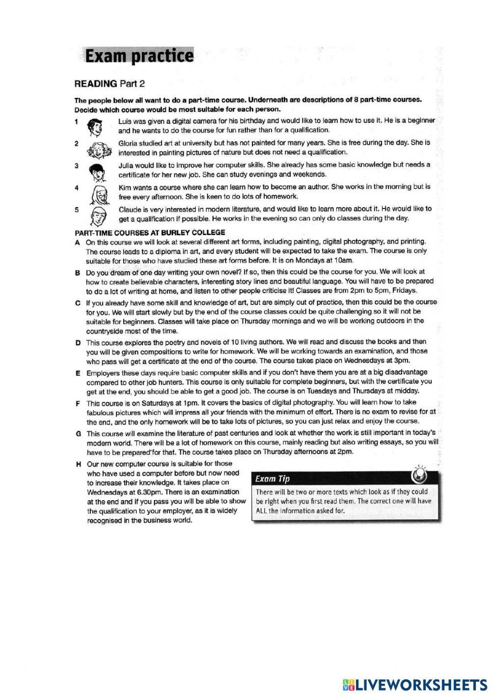 U2-l7-hw worksheet | Live Worksheets