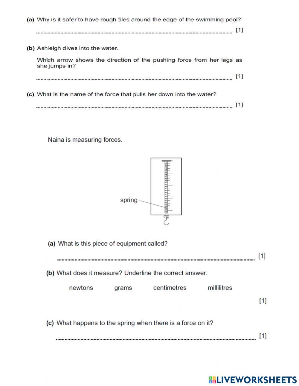 Grade 4 Science… | Free Interactive Worksheets | 7085874
