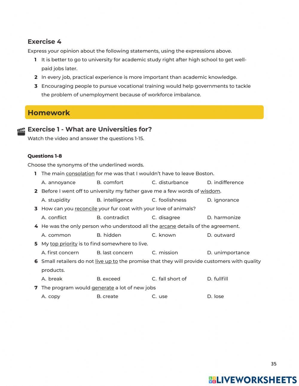SO-Unit 6 online exercise for | Live Worksheets
