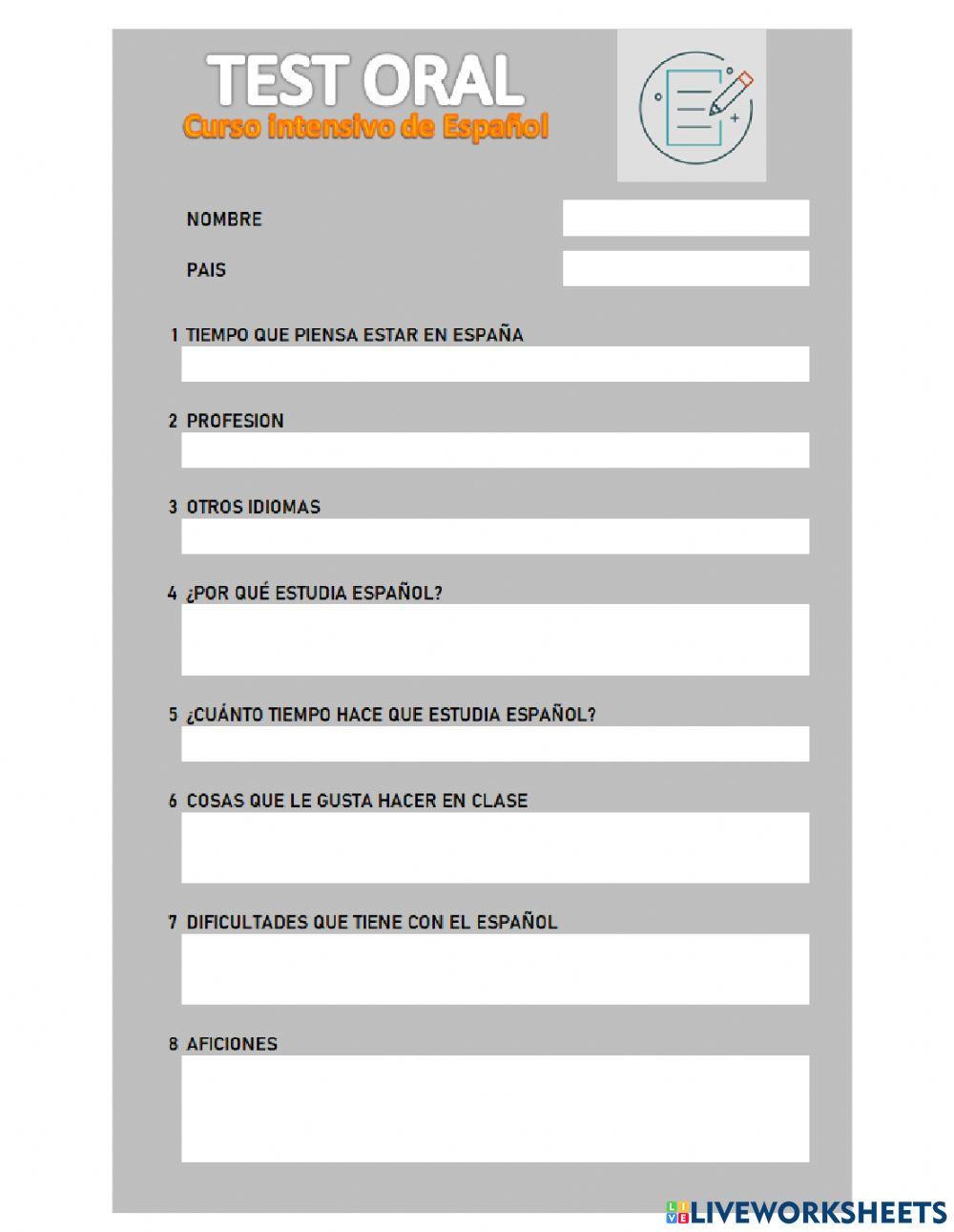 Español | Free Interactive Worksheets | 7086522