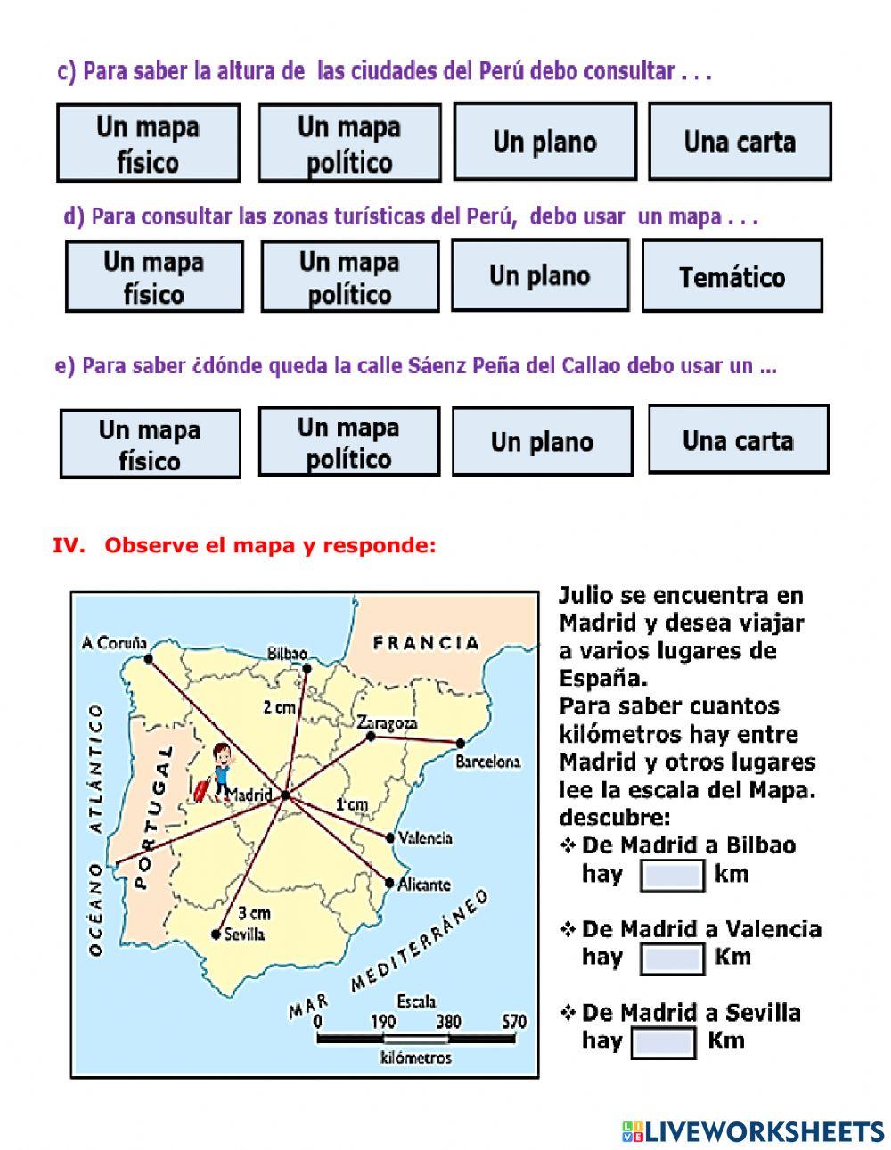 Los Mapas Y Elementos Worksheet Live Worksheets - vrogue.co