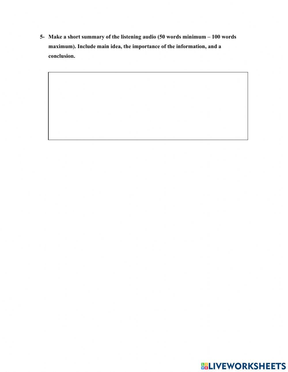 7088135 | Intensive - extensive listening test | AM18054