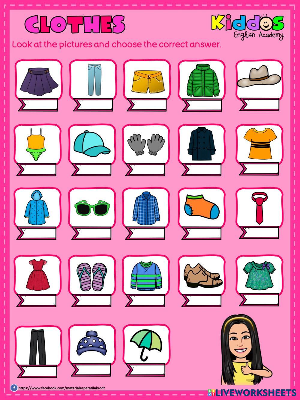 Clothes 7212021 | Carolina Dominguez | Live Worksheets