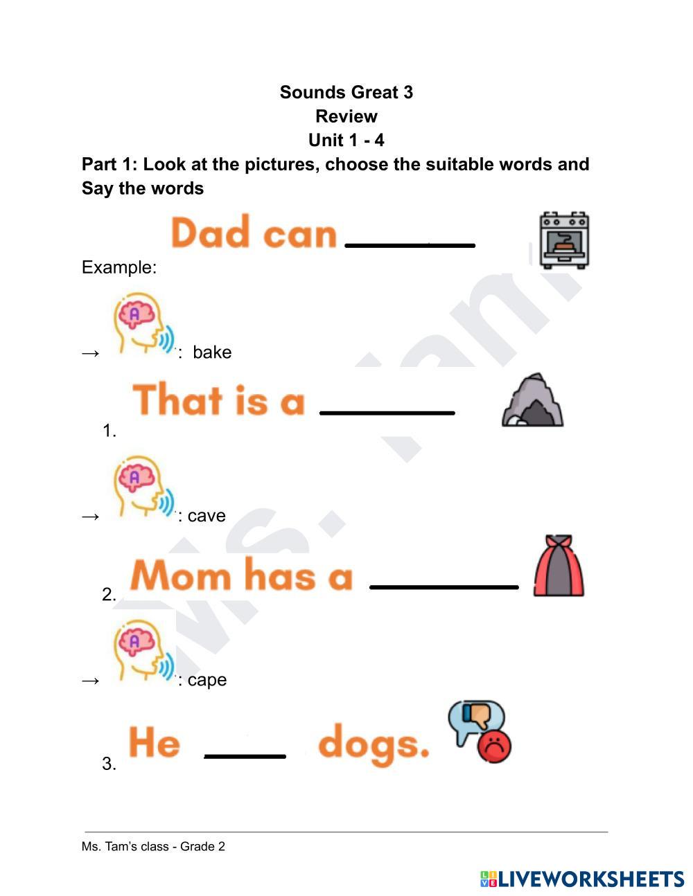 Sounds Great 3 … | Free Interactive Worksheets | 7213776