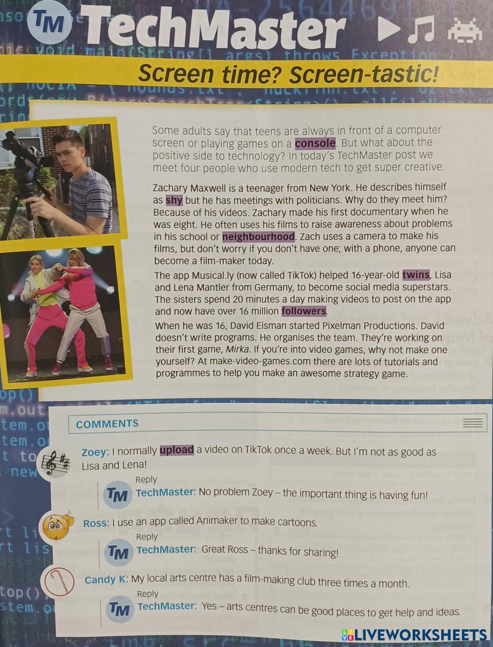 Miguel1704 | READING: TECHMASTER 7214924