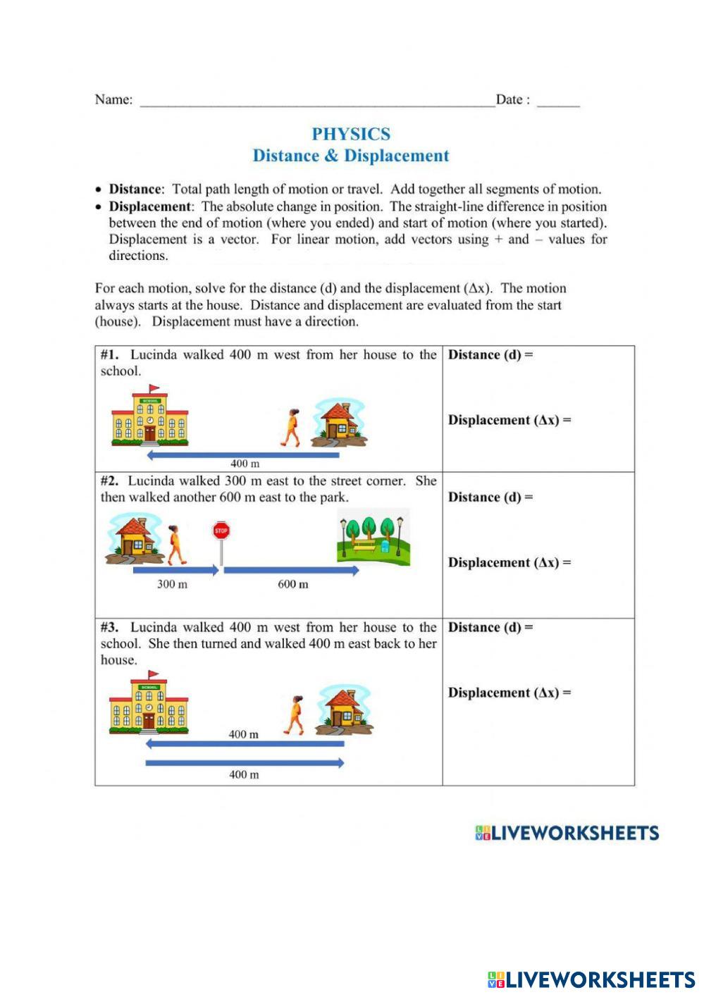 Distance vs Displacement 7214926 | esahin | Live