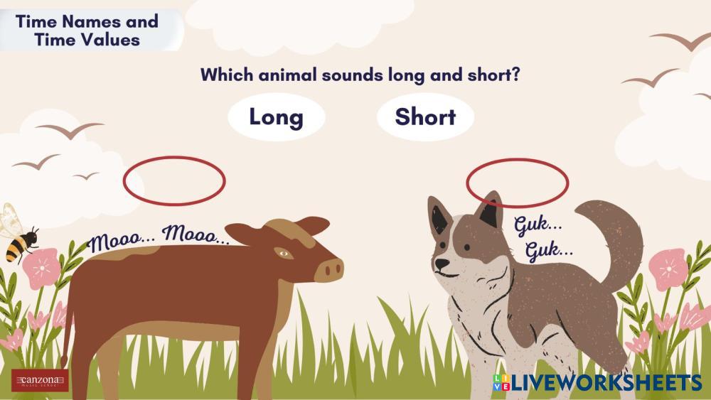 Long & Short | Live Worksheets