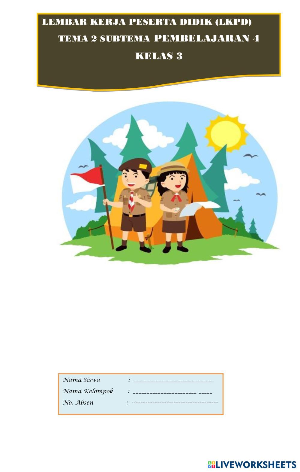 LKPD MTK DAN SBDB kelas 3 | Live Worksheets