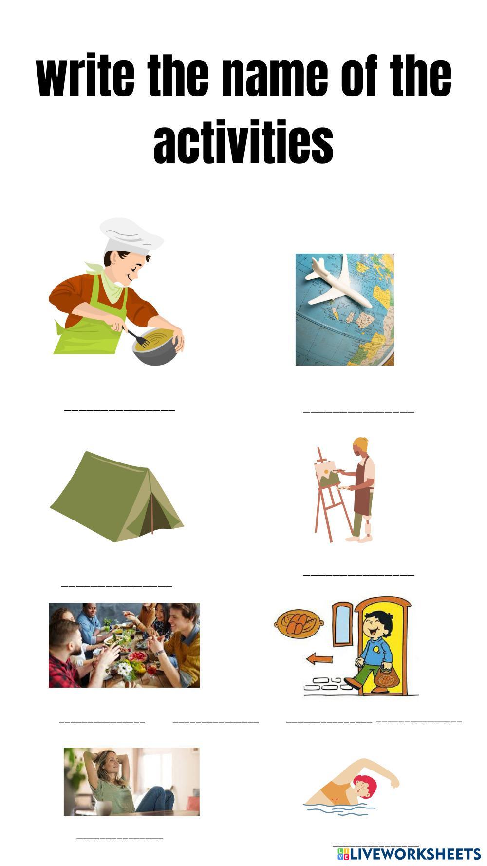 ACTIVITIES | Live Worksheets