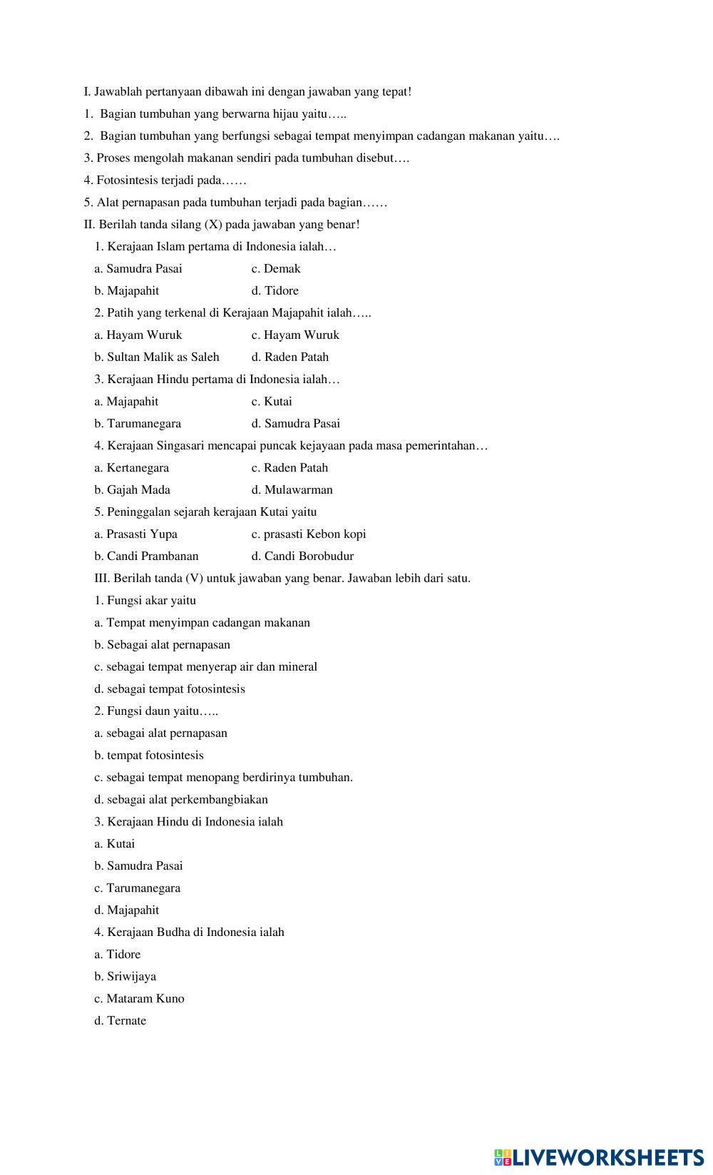 IPAS | Live Worksheets