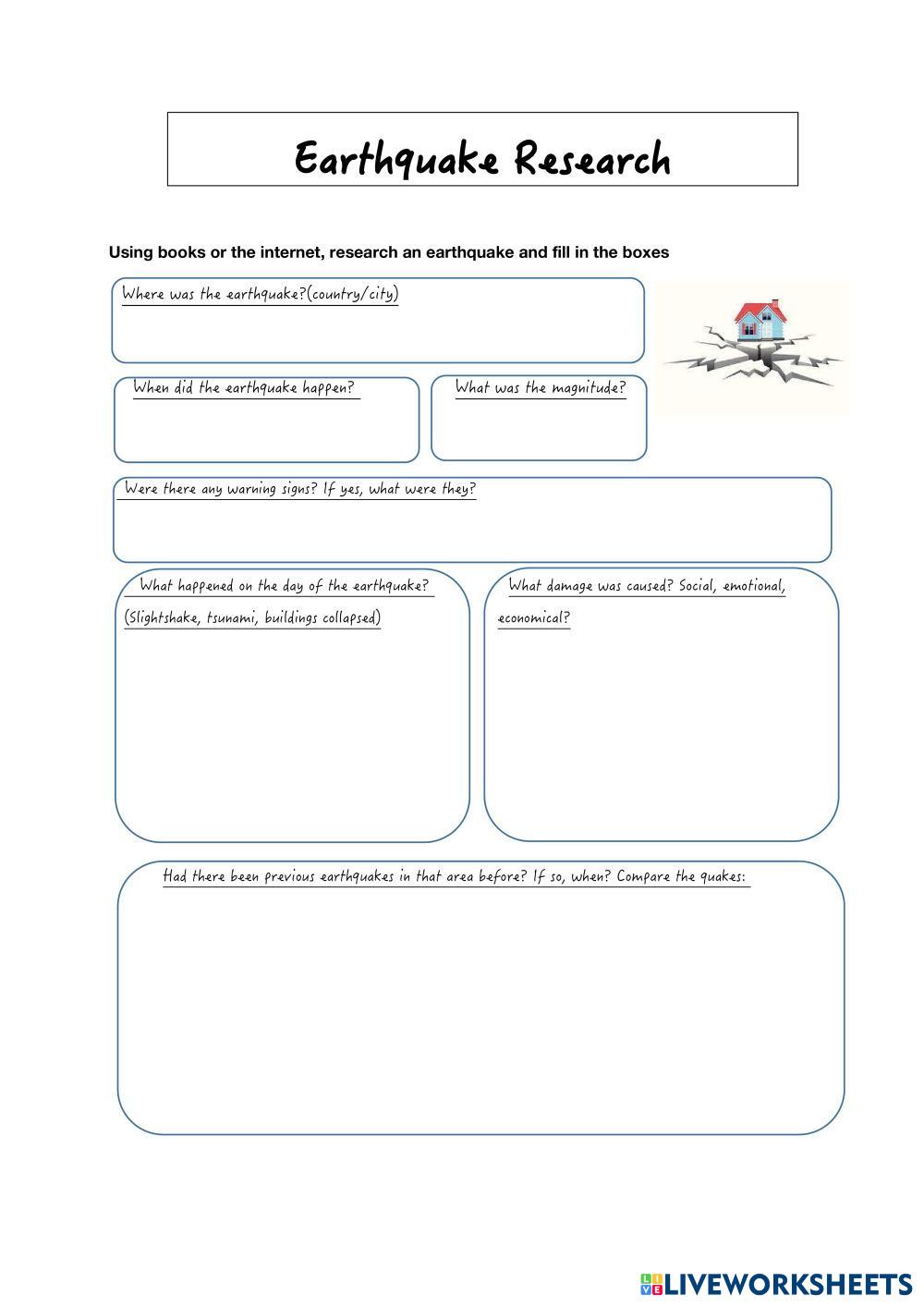 Earthquake research 7218072 | Emre Atakul | Live