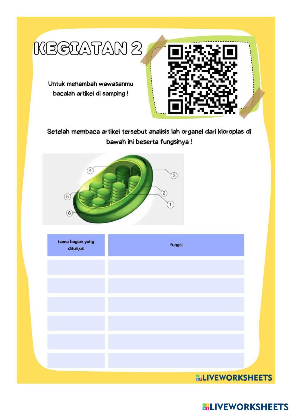 LKPD BIOLOGI FO… | Free Interactive Worksheets | 7218380