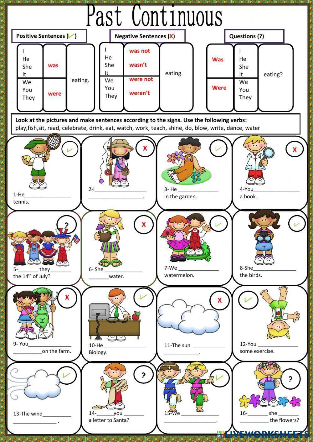 Past Continuous | Live Worksheets