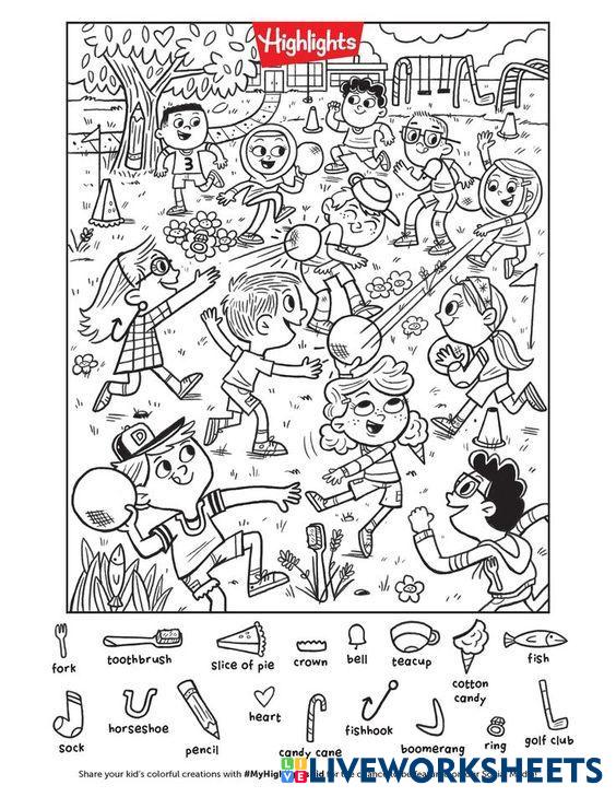 hidden pic | Live Worksheets