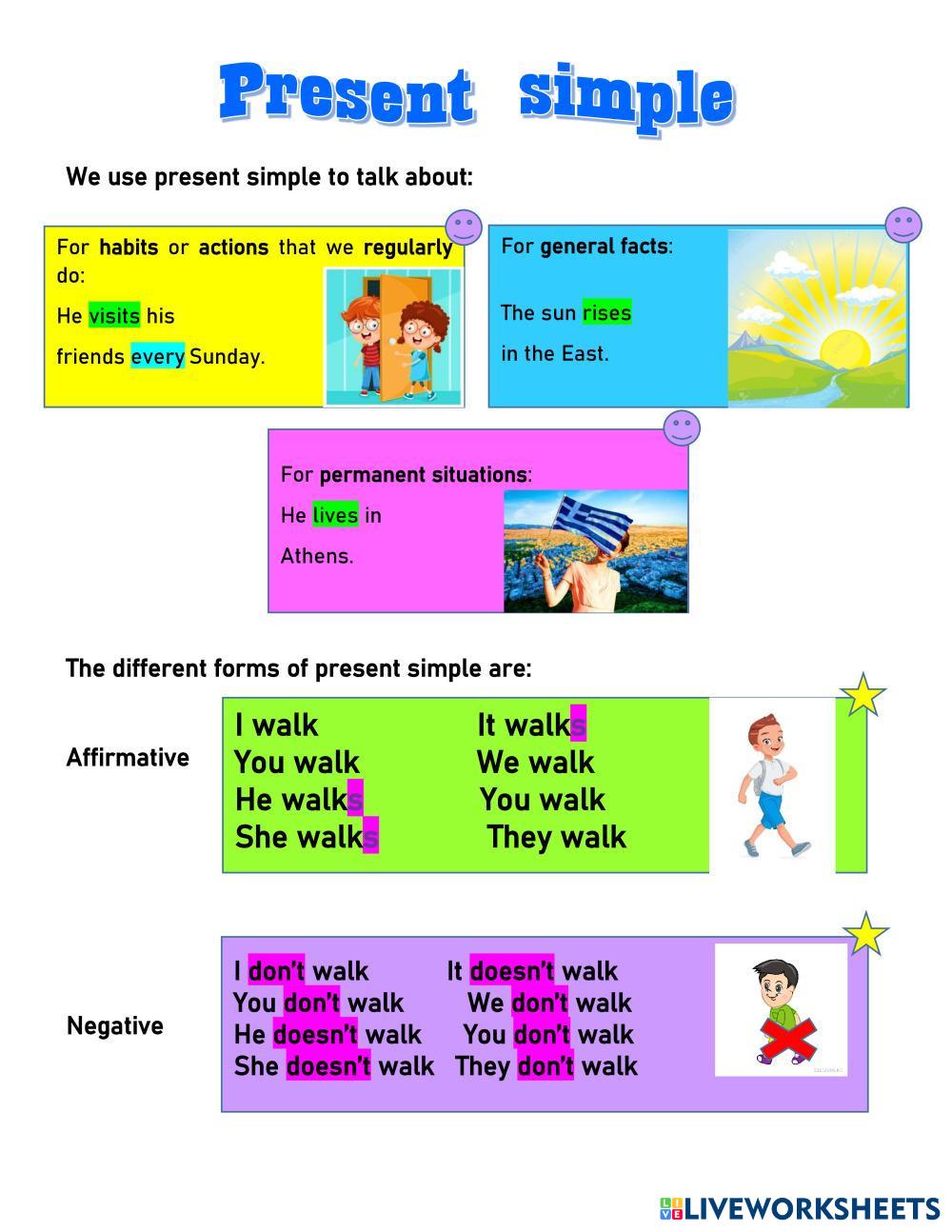 7218825 | Present simple | Daniela Díaz | LiveWorksheets